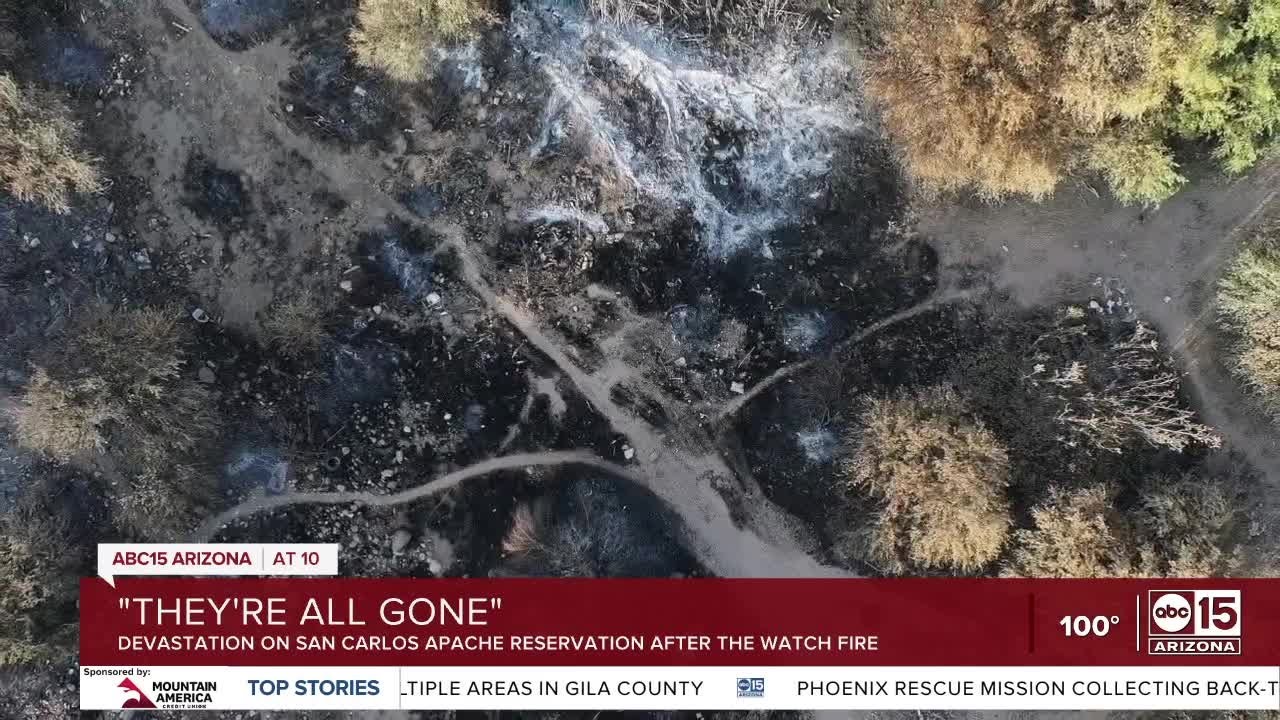 San Carlos Apache Reservation continues to battle Watch Fire - YouTube