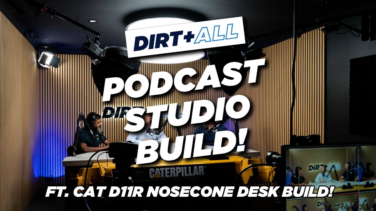 How we built our Podcast Studio! (Walk Through Tour With Cat D11 Desk Build Behind the Scenes ...