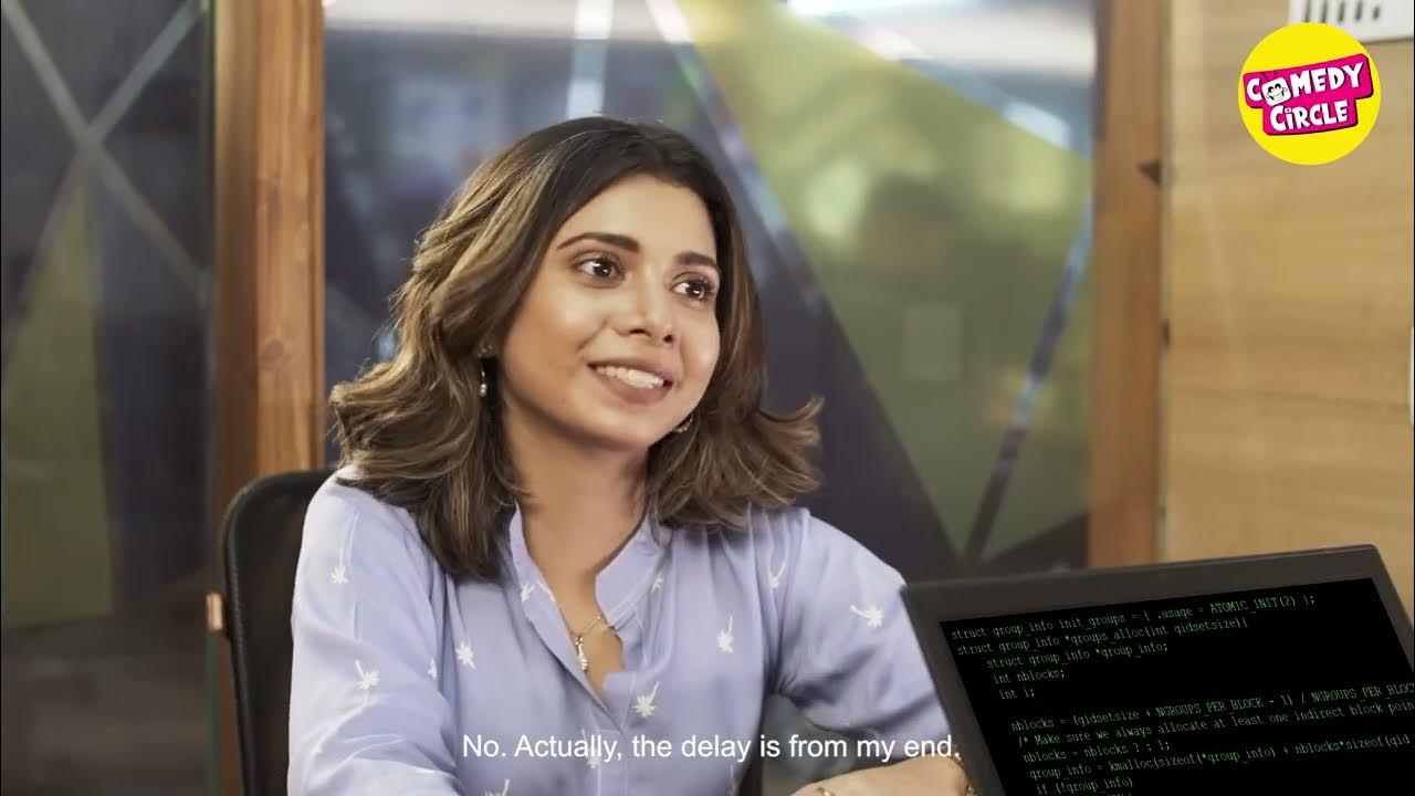 Cute Office Senior Vs Coder Ladka | Comedy Circle | #viral #trending - YouTube