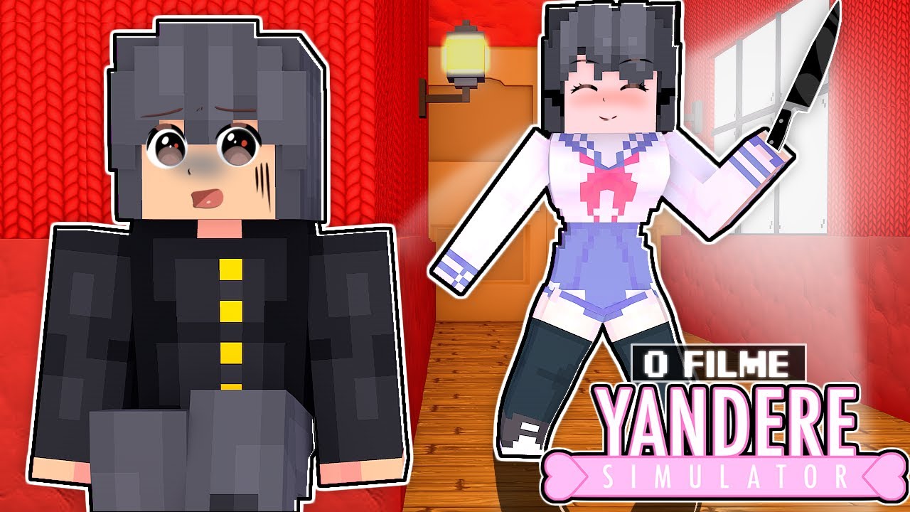 🔴 1 hora de YANDERE SIMULATOR no Minecraft - O FILME 🔴 - YouTube