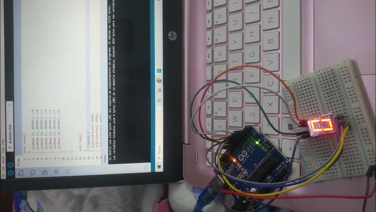contador con Arduino del 0 al 9 - YouTube