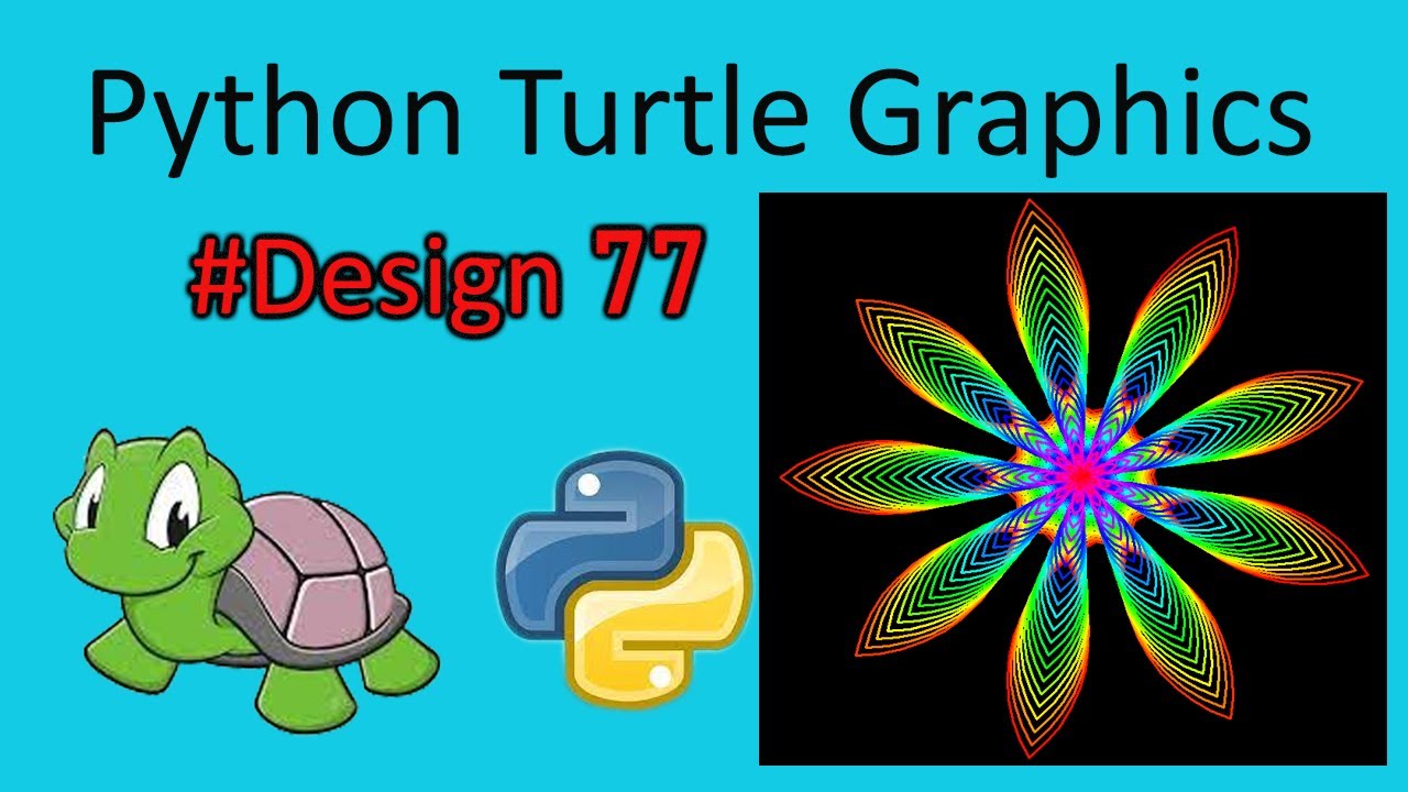 Python Turtle Graphics Tutorial Design77 Python Graphics Youtube 8232