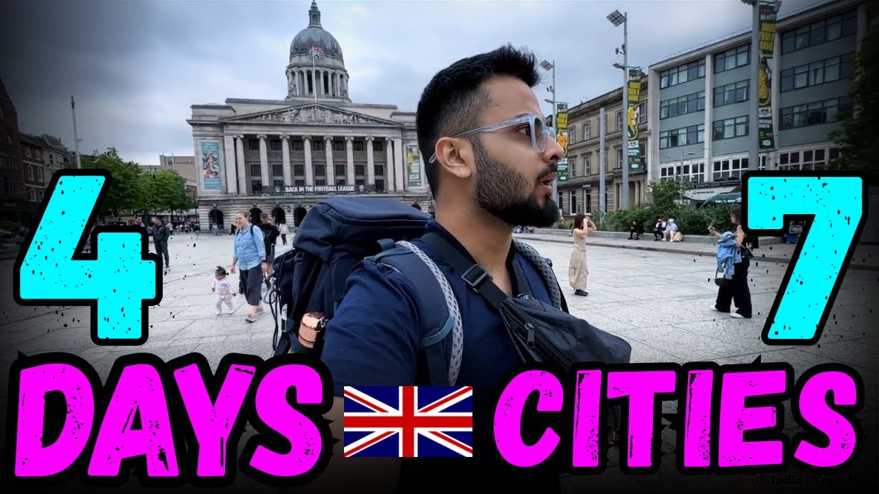 I traveled 7 Cities in 4 Days in UK🇬🇧 by Bus & Train | Solo Travel 🚶🏻‍♂ ...