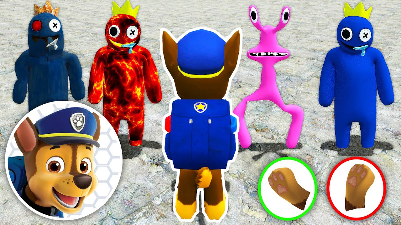 PLAYING AS PAW PATROL VS RAINBOW FRIENDS in Garry's Mod! - YouTube