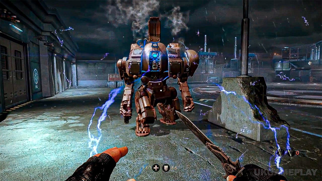 Wolfenstein: The New Order - B.J. Blazkowicz vs. Prototype Robot ...