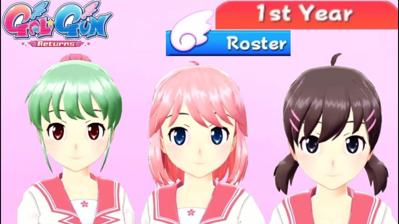 Gal Gun Returns - All Girls from 1st year - Roster Presentation ...