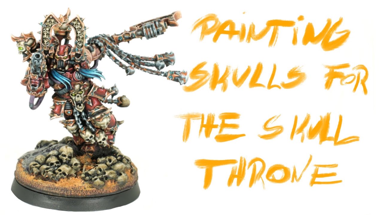 Painting Skulls for Warhammer Miniatures - YouTube