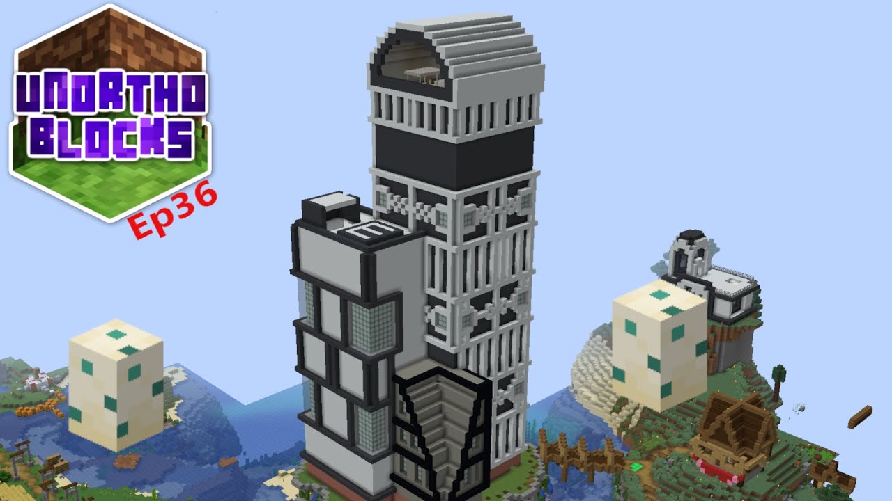 The Tallest Build on The Server: MASSIVE Skyscraper In Minecraft ...