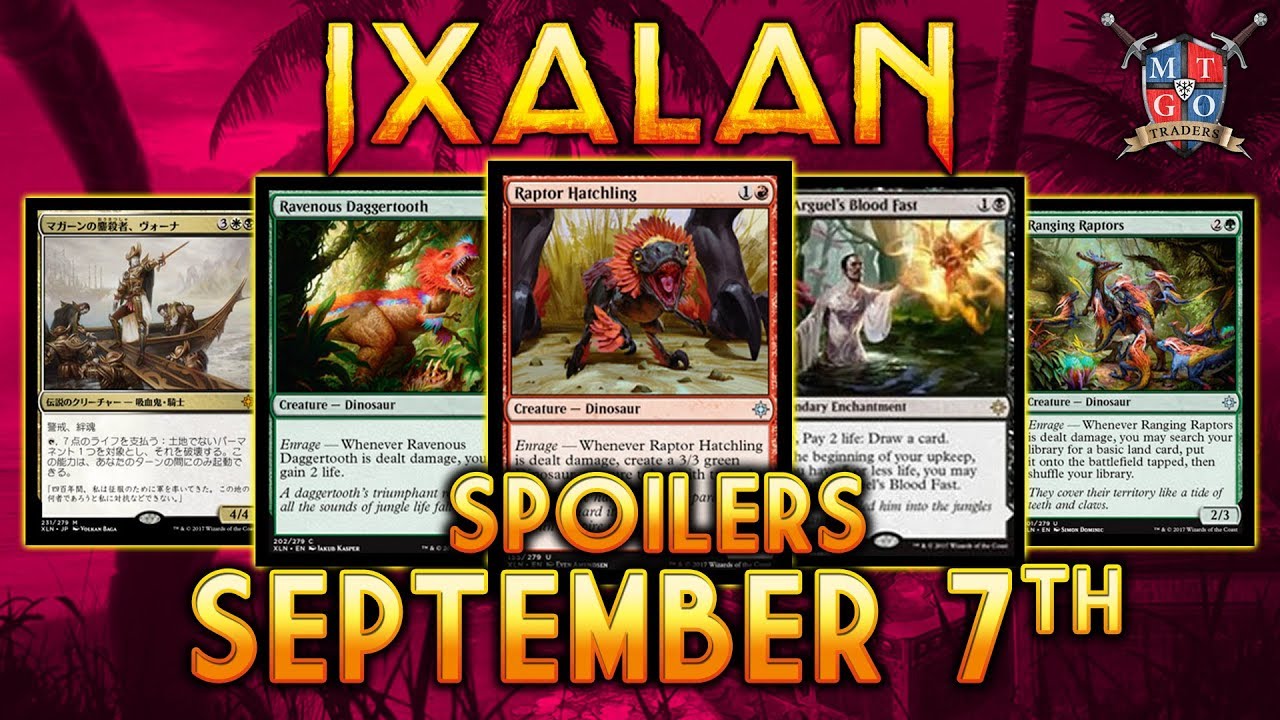 Ixalan Spoilers September 7th 2017 | Raptor Hatchling, Ranging Raptors ...