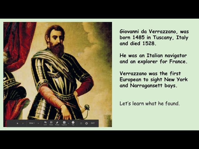 Giovanni Da Verrazzano Biography