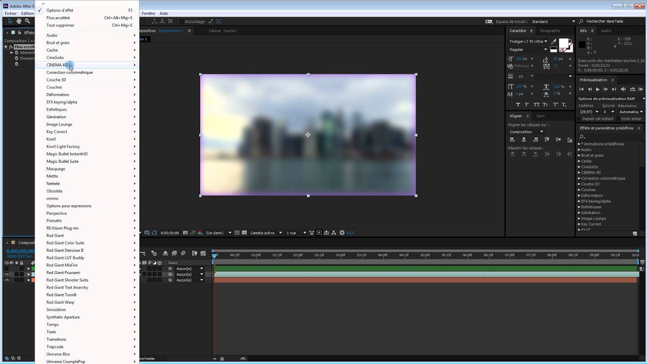Tutoriels After effects en français - l'effet CC Composite - YouTube
