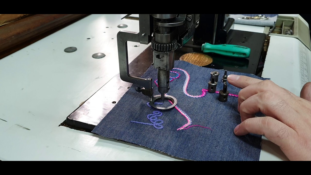 Setting up the Cornely LTG as a Single Needle Filled Coiling Stitch ...
