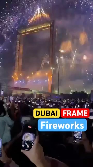DUBAI FRAME Fireworks #dubai #dubaiframe #dubaifireworks #fireworks ...