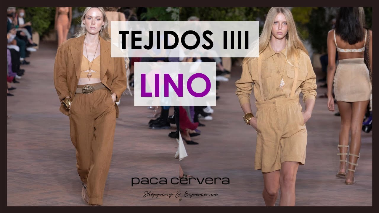 Tejidos parte 4 | LINO | Paca Cervera - YouTube