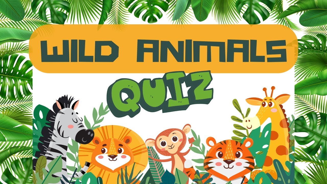 Wild Animals Quiz for Kids | Fun ESL Game with Animal Sounds and ...