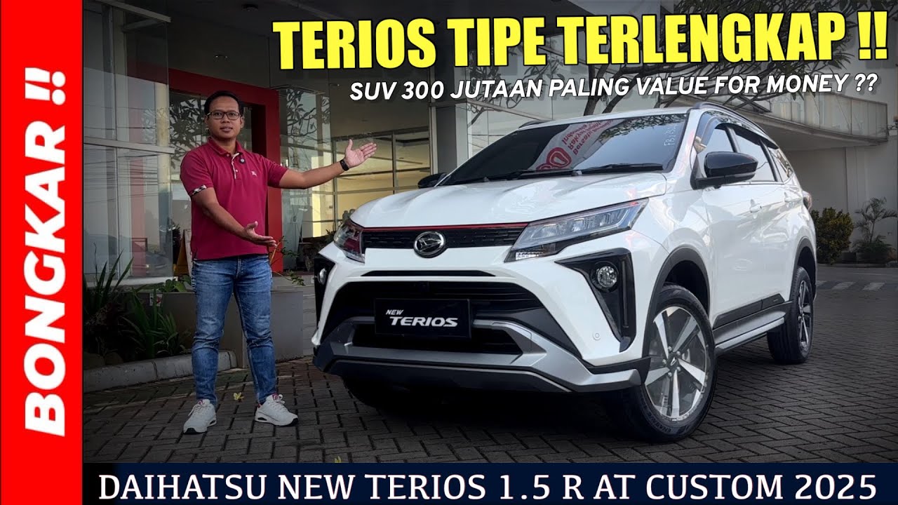 Bongkar !! DAIHATSU NEW TERIOS 1.5 R AT CUSTOM 2025 || REVIEW EXTERIOR ...