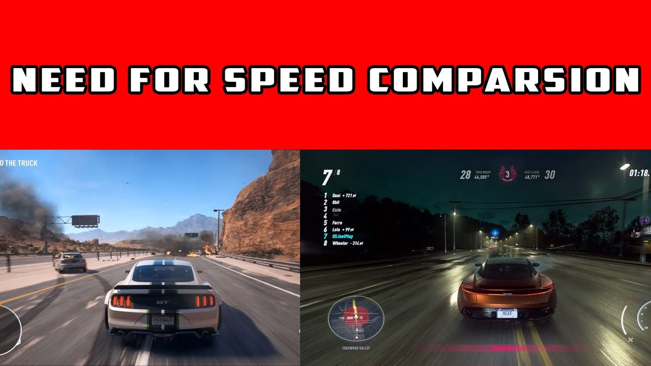 NFS MW VS NFS Payback VS NFS Heat| Need For Speed Graphic Revolution ...