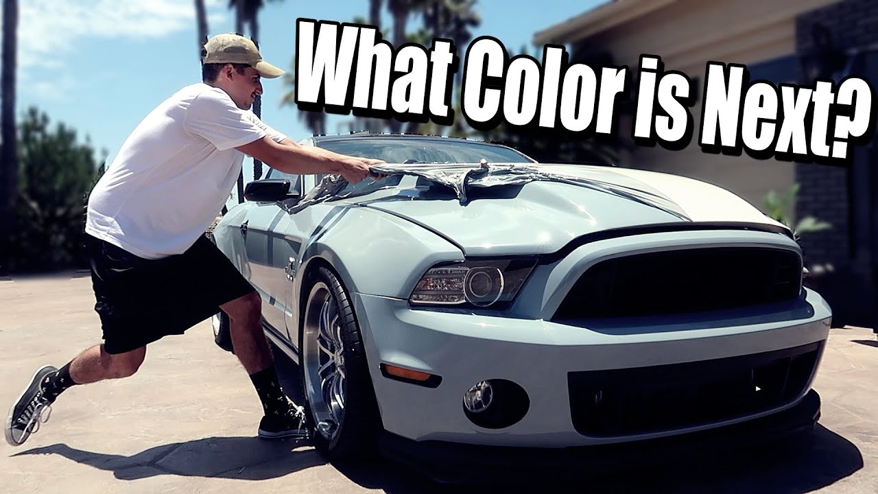 Unwrapping My Nardo Grey Shelby GT500 Mustang + New Color Reveal! - YouTube