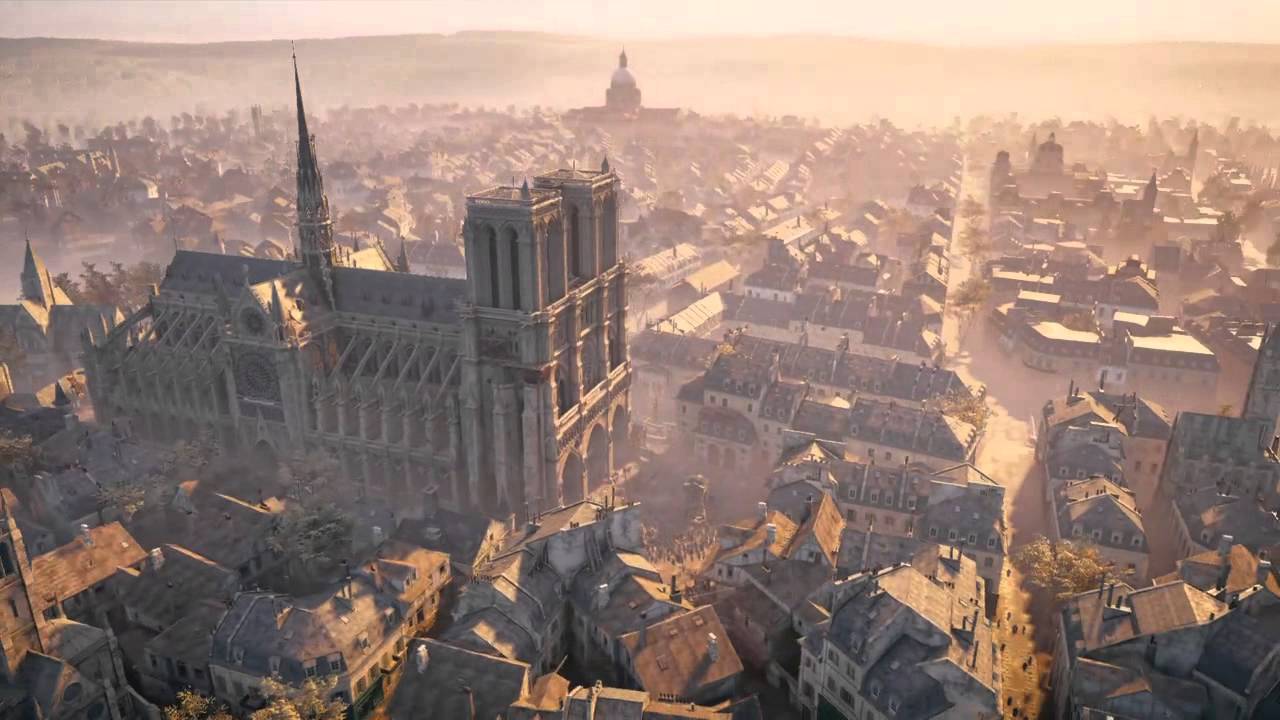 Assassin's Creed® Unity vue de Paris depuis Notre-Dame - YouTube