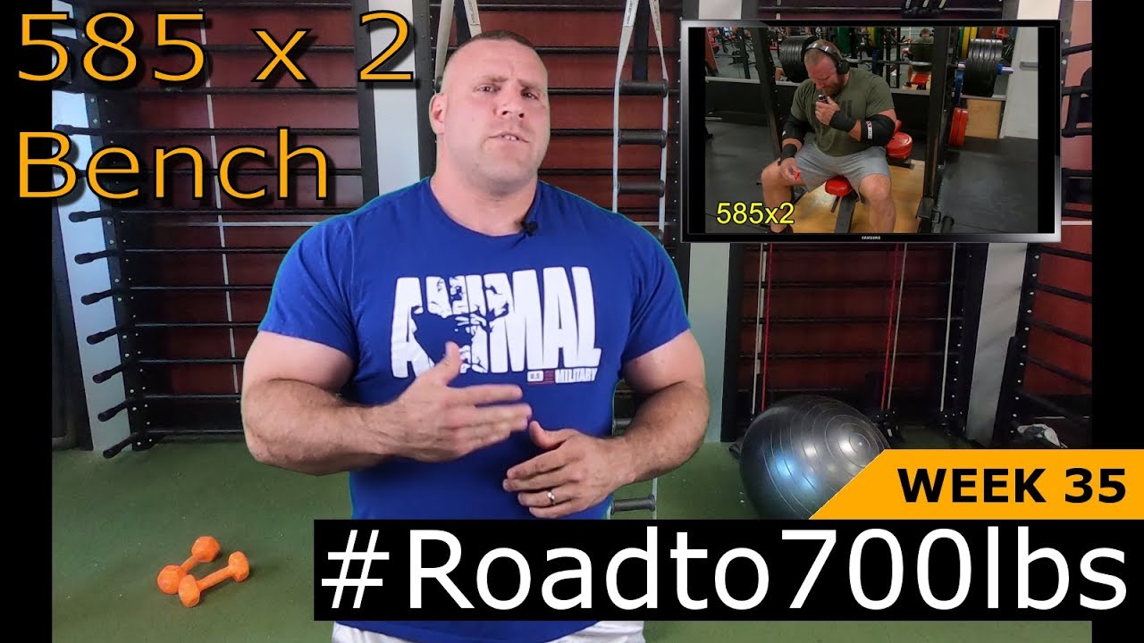 585 X 2 Bench - James Strickland - Road to 700 Bench (Week 35 Recap ...