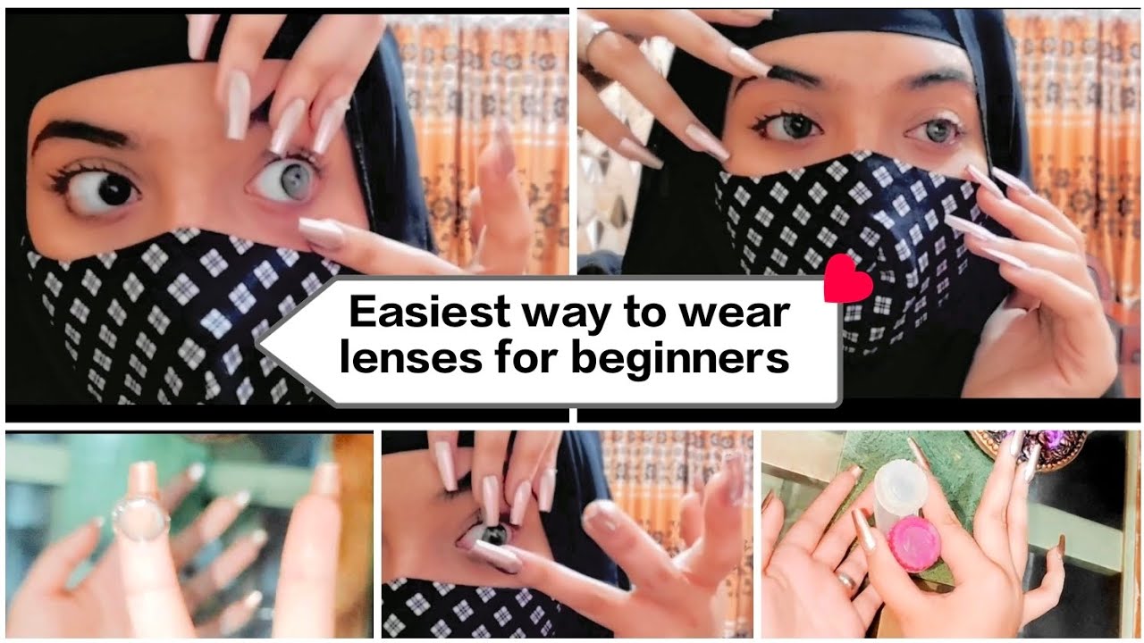 How to wear & remove Contact lens for beginners | Easy Tips & Tricks ...