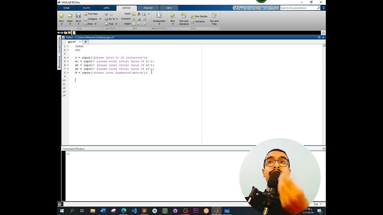 Gauss Seidel Method (Matlab) - YouTube