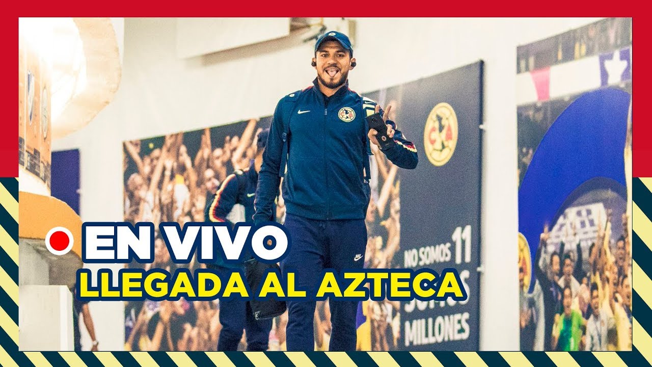 EN VIVO: Llegada del Club América al Azteca para la Jornada 8 - YouTube