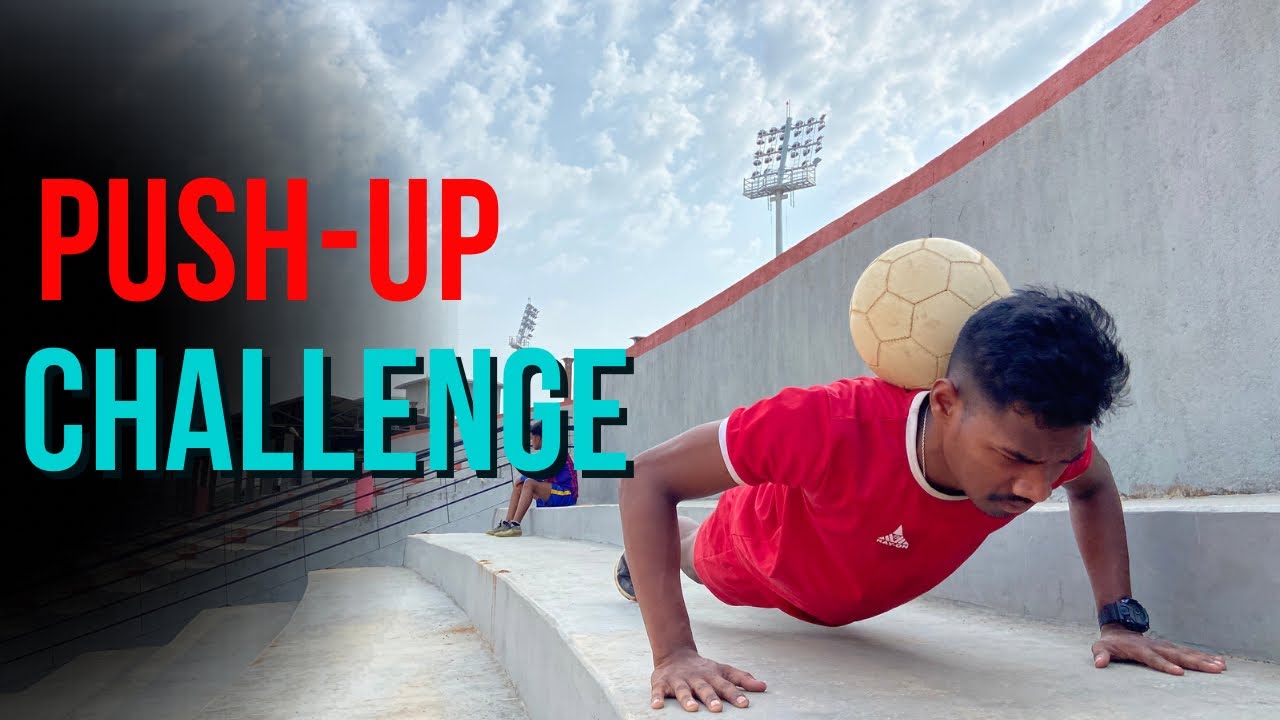 Neck Stall Push-up Challenge With Football / Challenge - YouTube