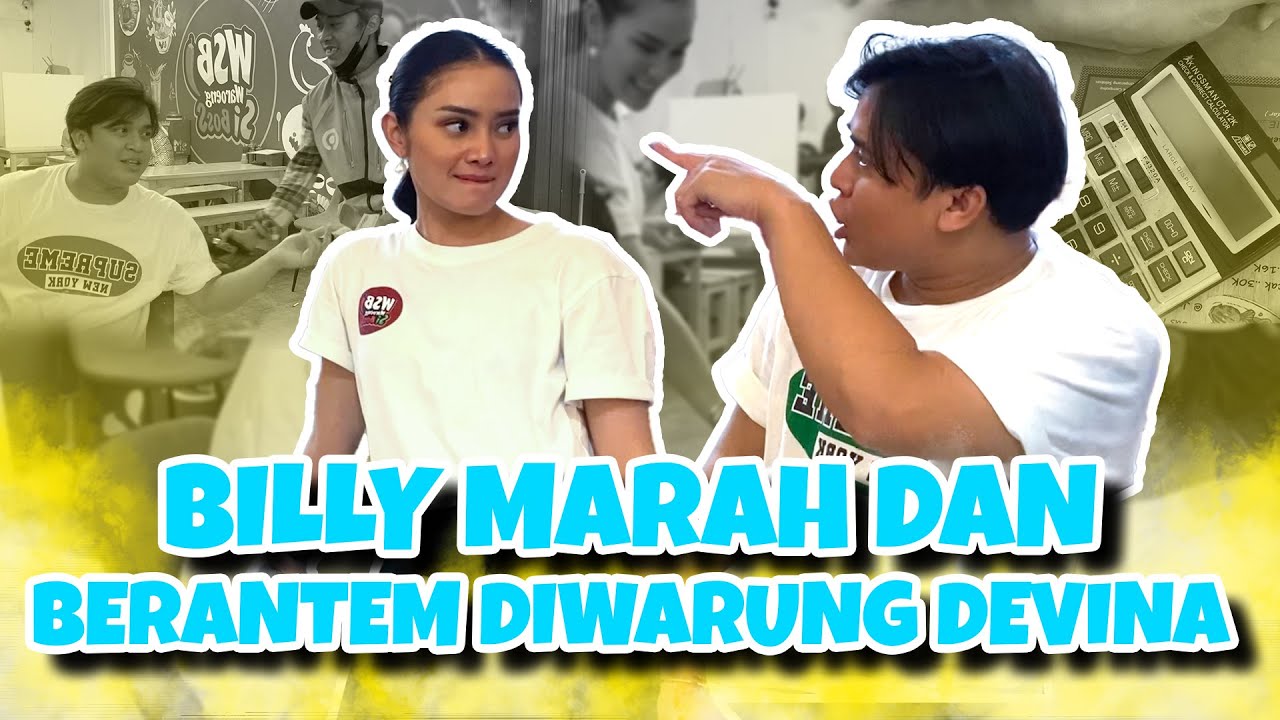 BILLY KAGET LIHAT BILL PEMBAYARAN DI WARUNG DEVINA !! - YouTube