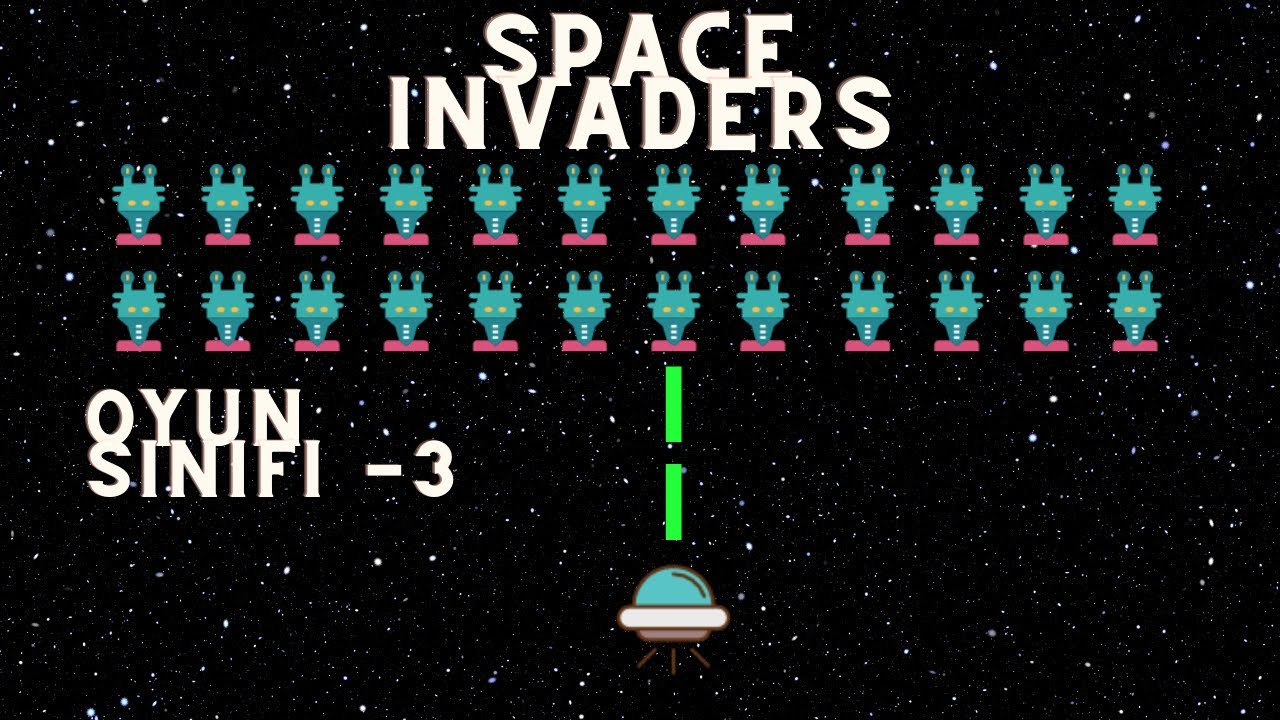 Python Oyun Geliştirme: Space Invaders - Oyun Sınıfı -3 #10 - YouTube