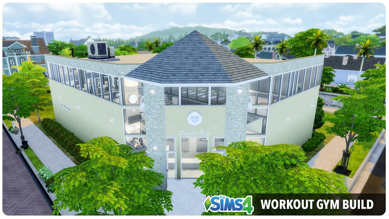 Workout Gym - The Sims 4 Speed Build - YouTube