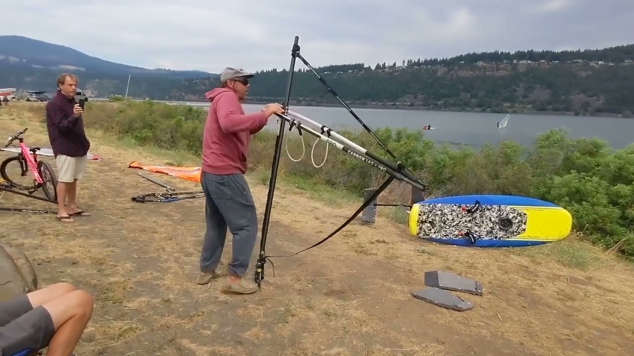 Andy Brandt Windfoil gybe instructional lecture - YouTube