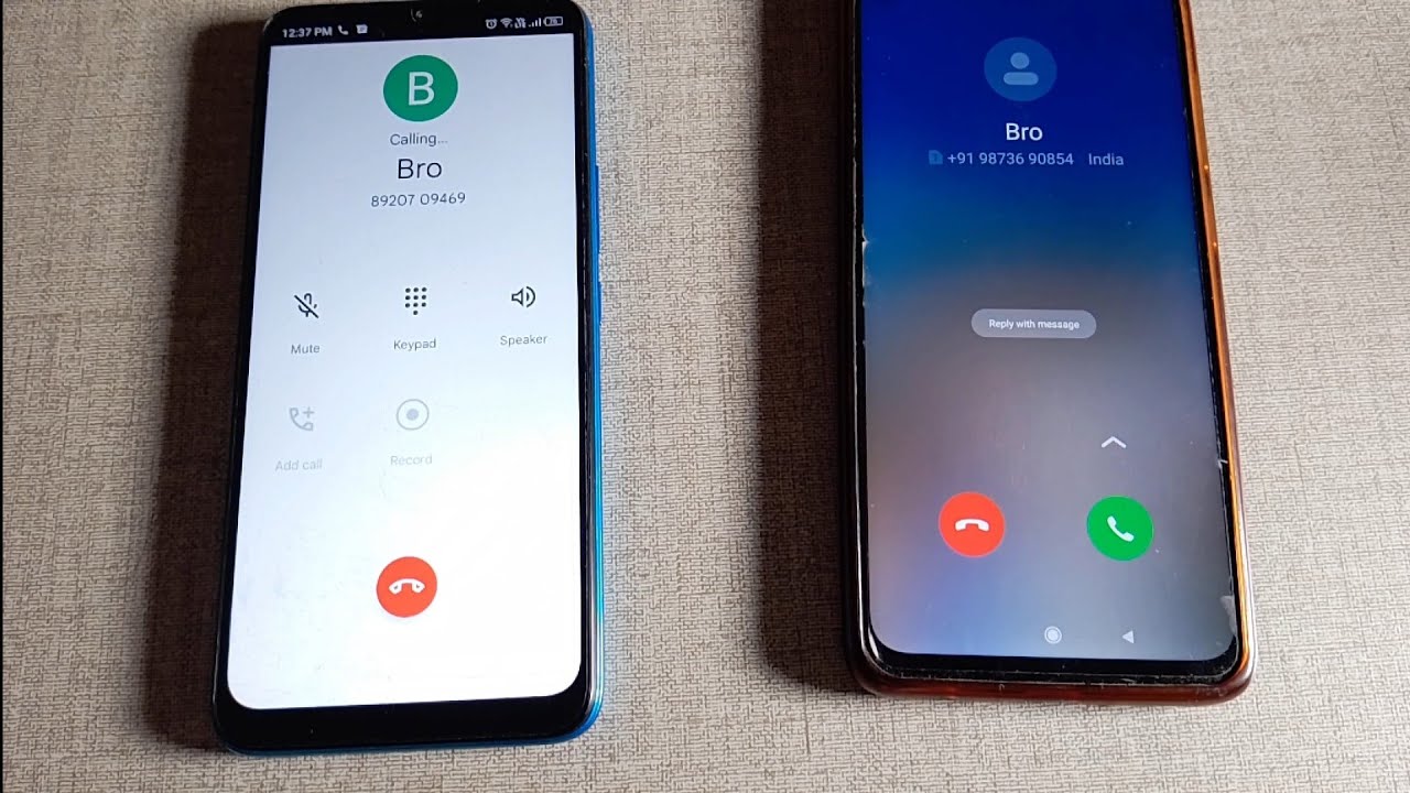 Xiaomi Redmi Incoming call with Infinix mobile | Redmi fast incoming ...