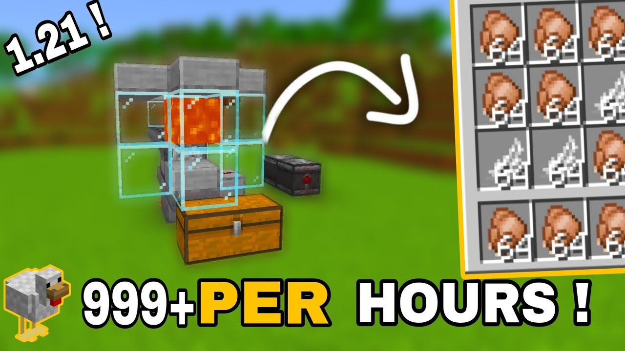 EASY Automatic Chicken Farm in Minecraft 1.21 (Tutorial) - YouTube