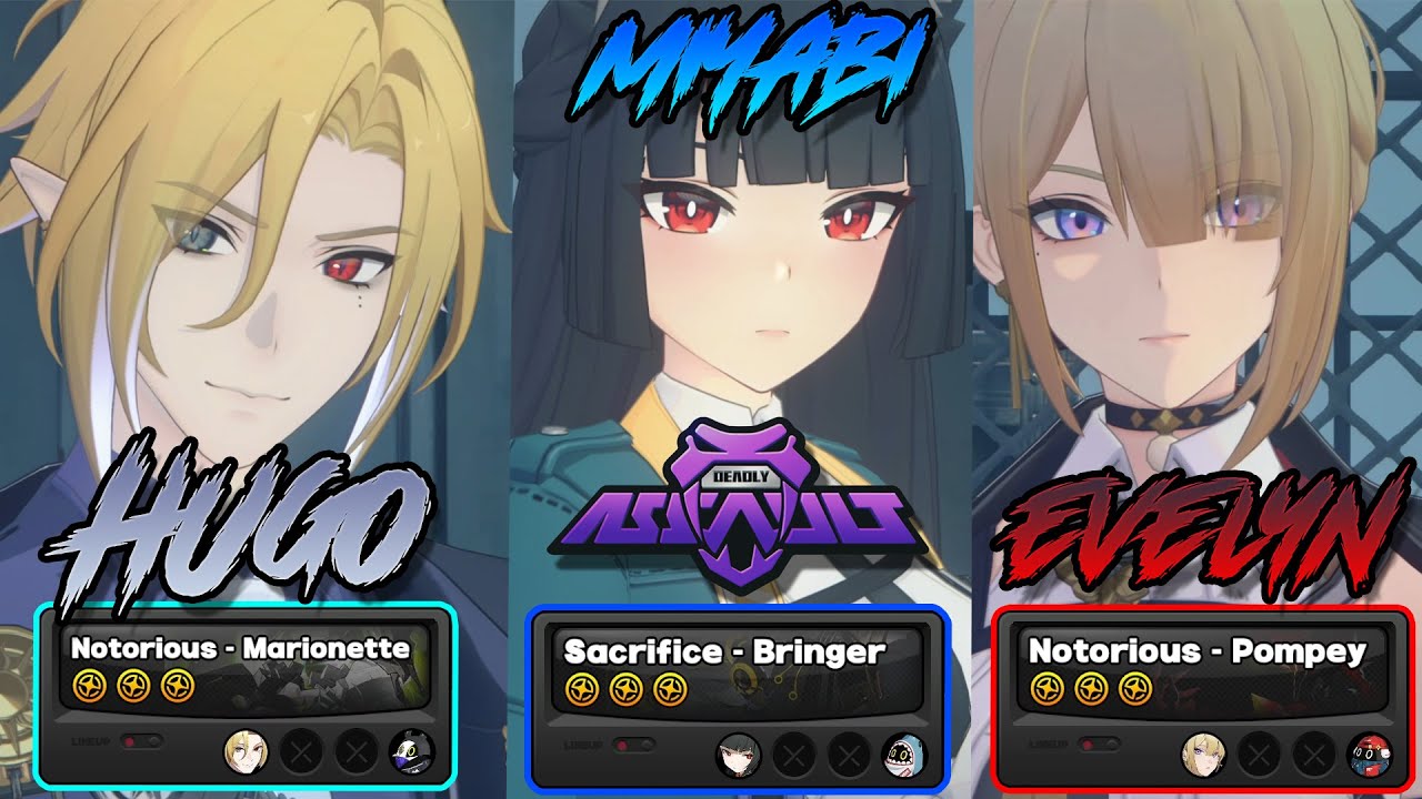 Zenless Zone Zero: Deadly Assault 3 Characters Only Full Clear Showcase! Hugo Vlad & Miyabi ...