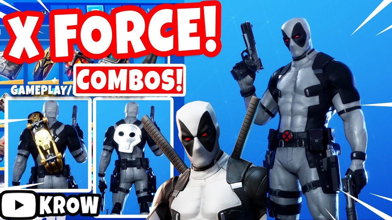 DEADPOOL (X FORCE) | Back Bling Combos | Gameplay | Fortnite Battle ...