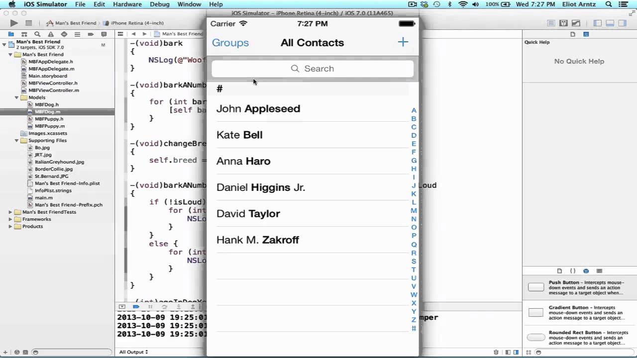 Practice Using UITableView - Tutorial 80 - YouTube