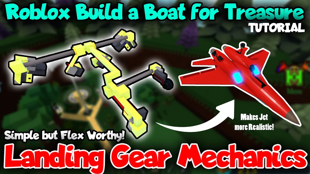 Tutorial Easy but Flex Worthy Landing Gear Mechanics! Roblox Build a ...