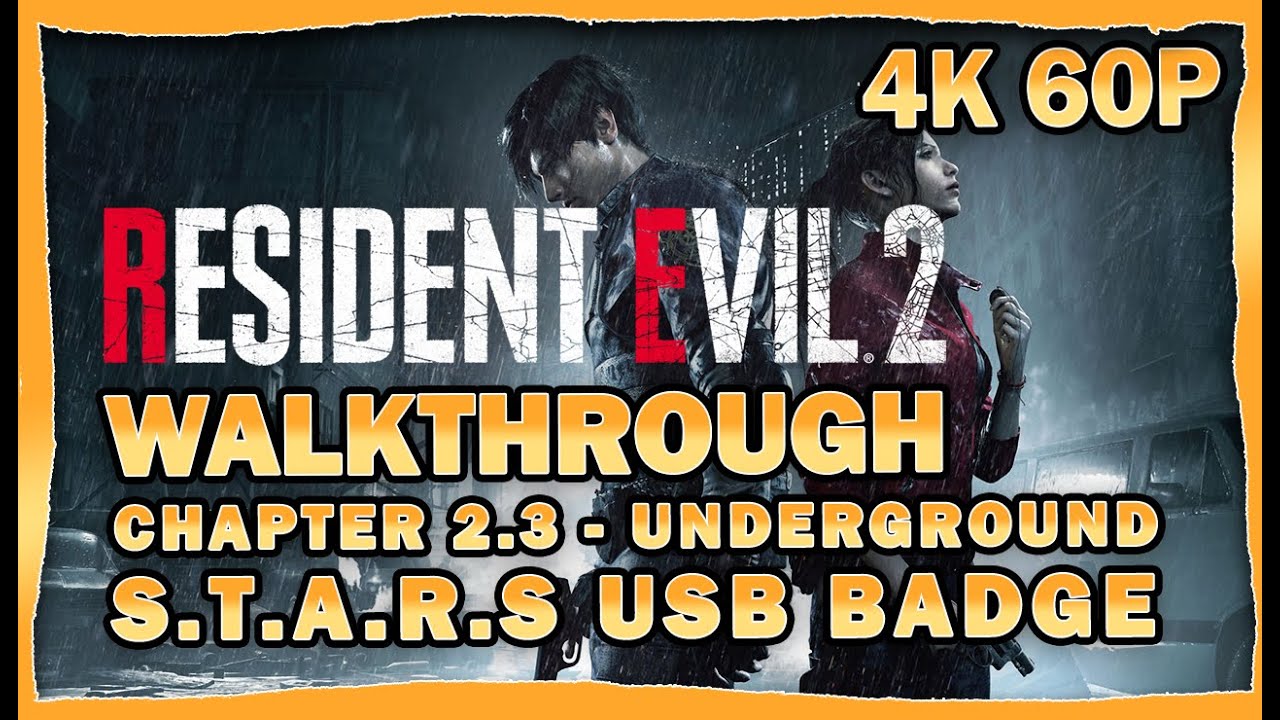 Resident Evil 2 Remake Gameplay Walkthrough - Chapter 2.3 : Underground ...