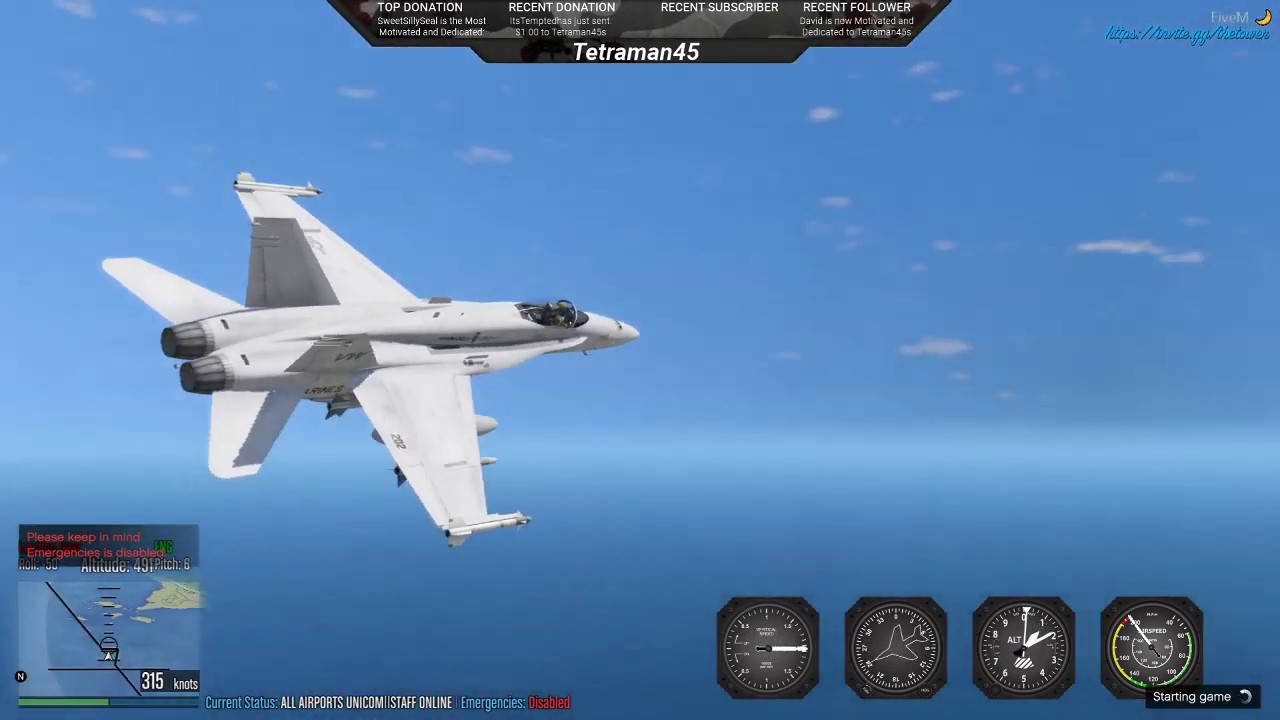 The Tower Flight Sim on FiveM - Flying U.S. Navy - YouTube