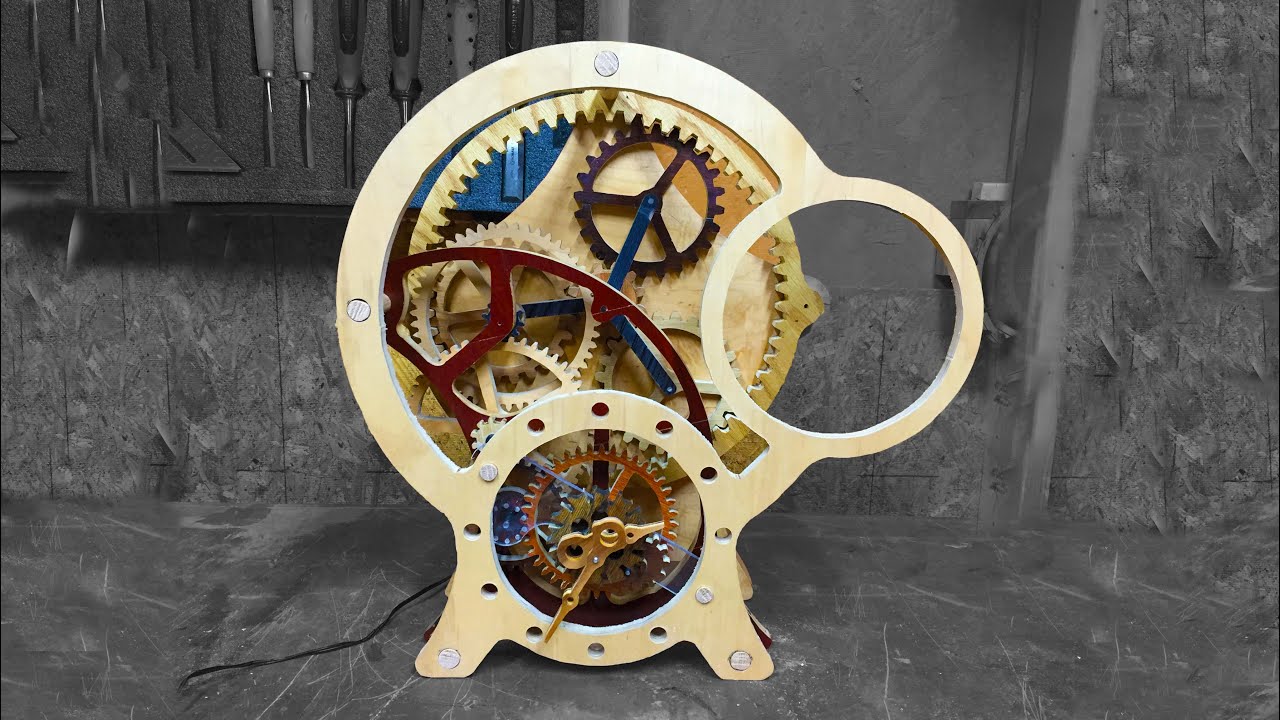 09: Making A Clock From Wood And Car Parts! - YouTube
