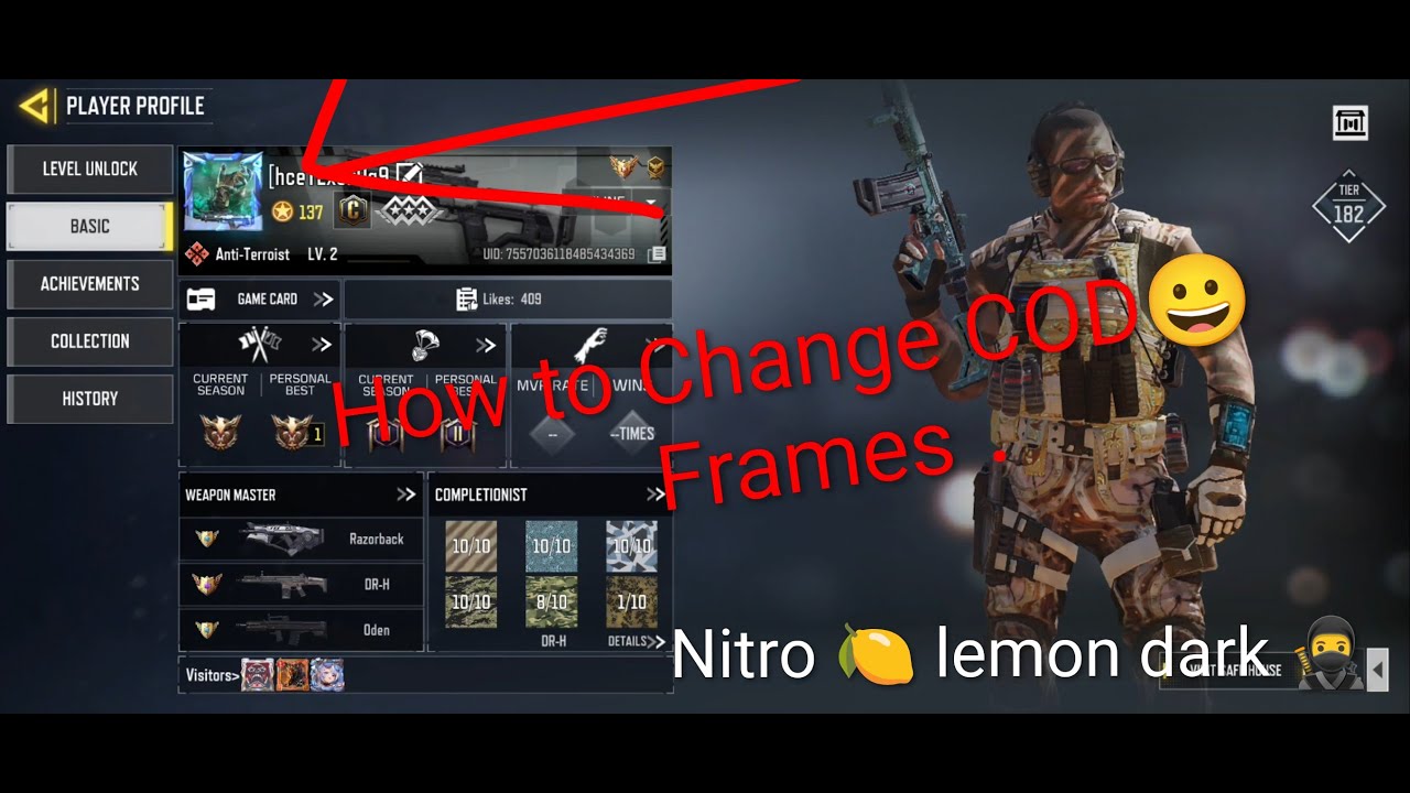 How to change Call of Duty Avatar 😱frames | #codmobile #algrow # ...