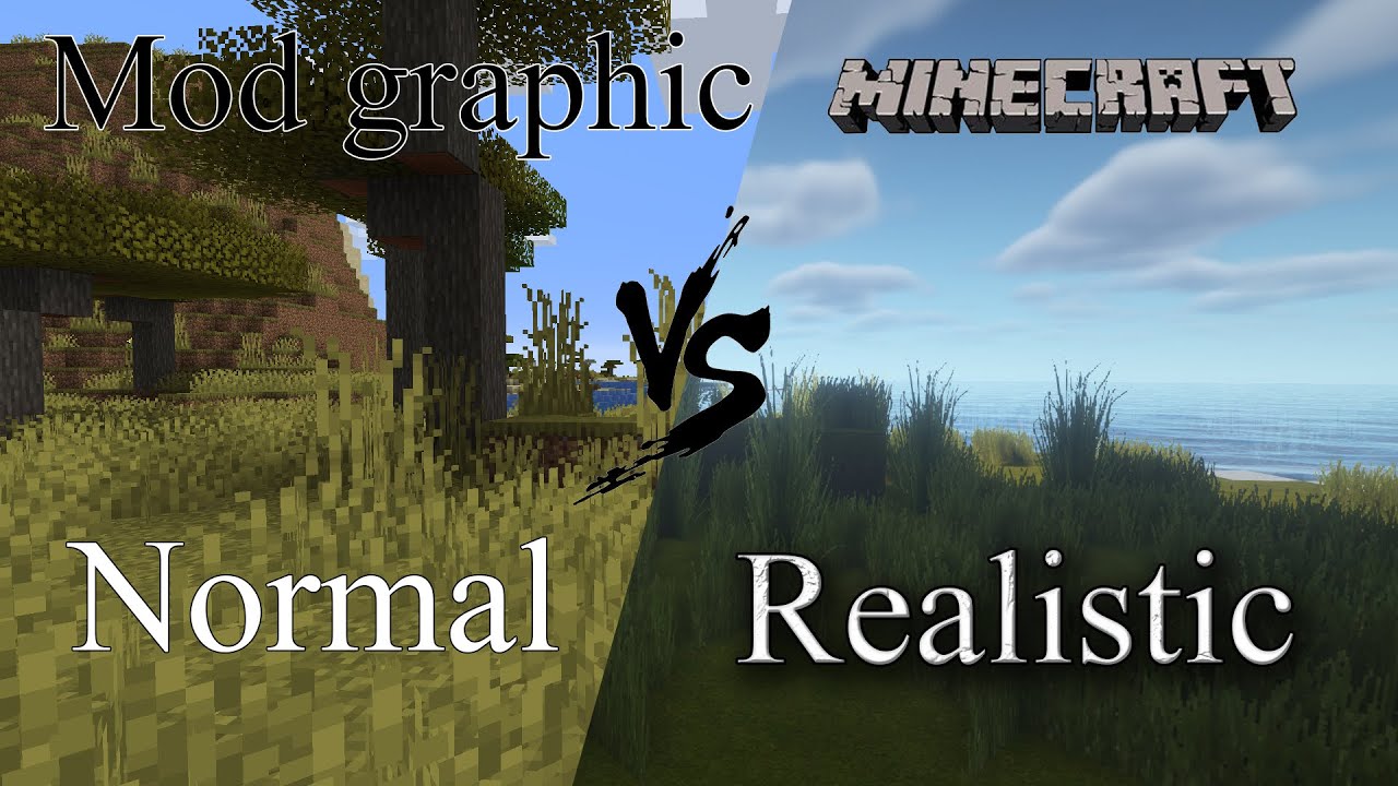 របៀបកែgraphic Minecraft អោយដូចពិតៗ how to mod minecraft realistic ...