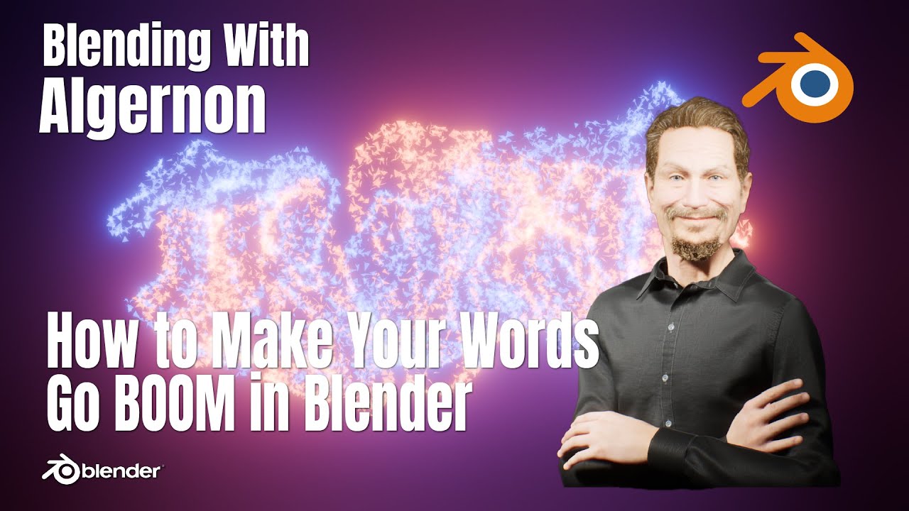How to Make Your Words Go BOOM in Blender - YouTube