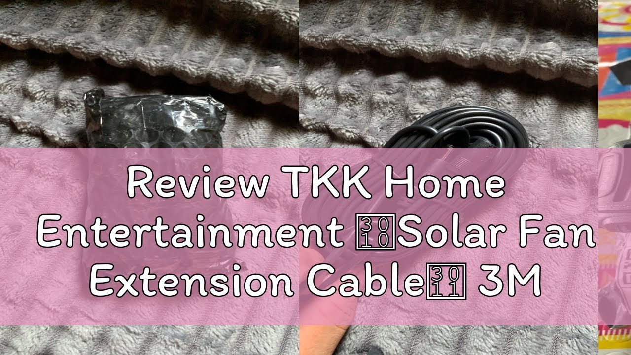 Review TKK Home Entertainment 【Solar Fan Extension Cable】 3M 5M 10M ...