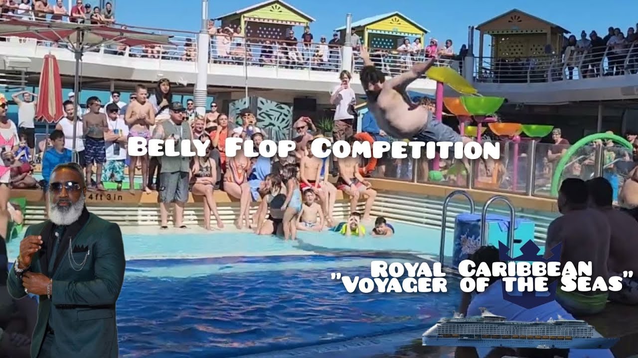 Belly Flop Contest On The Voyager Of The Seas #myshiplife #MyShiplife # ...