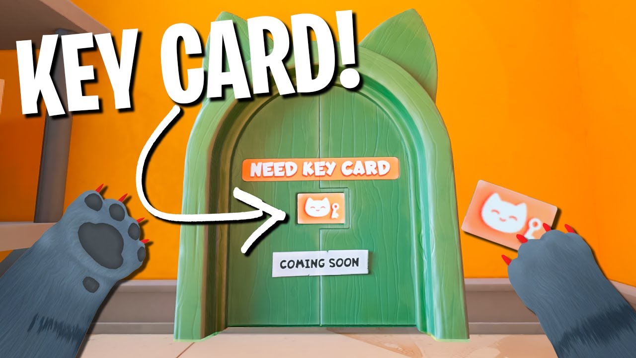 I FOUND the SECRET KEY CARD to the NEW MAP?! (I am Cat VR) - YouTube