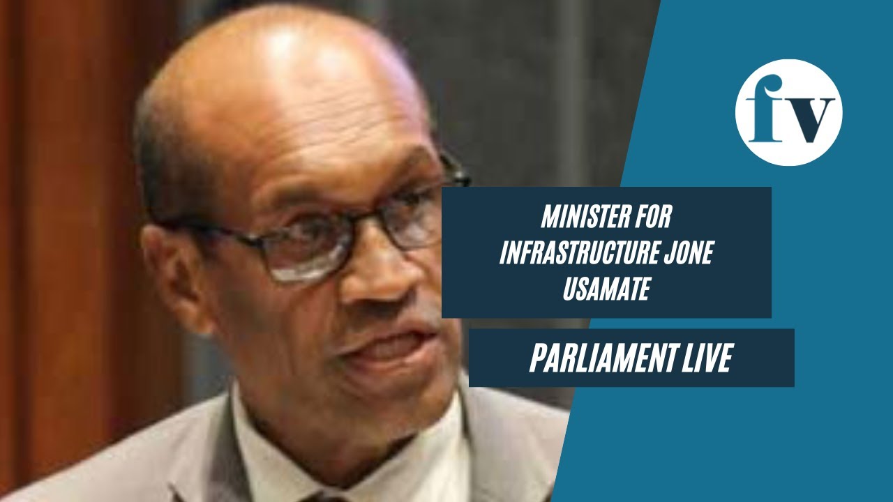 Minister for Infrastructure Jone Usamate | 08/02/2022 - YouTube