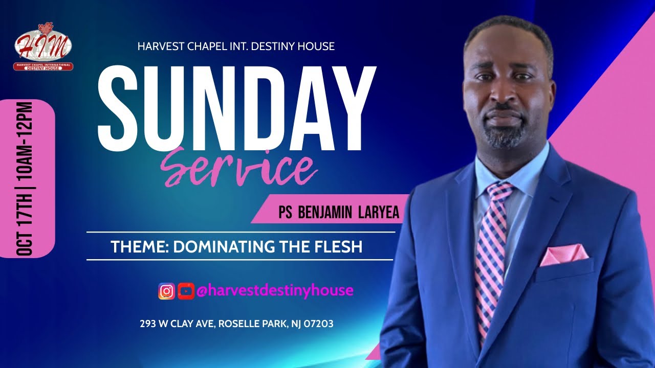 SUNDAY SERVICE || DOMINATING THE FLESH || REV BEN LARYEA - YouTube