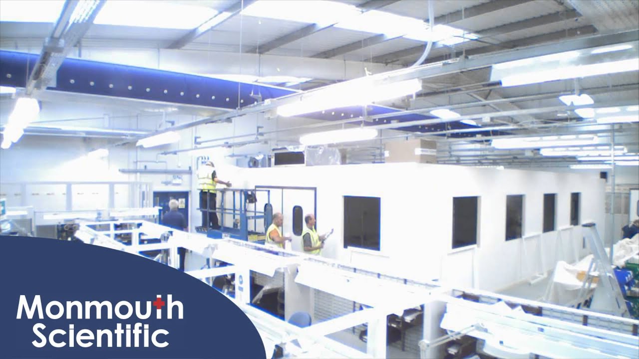 ISO Class 7 Modular PIR Cleanroom Build. - YouTube